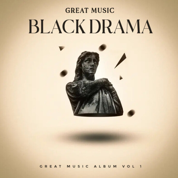 Szablon BLACK DRAMA Album Cover | PosterMyWall