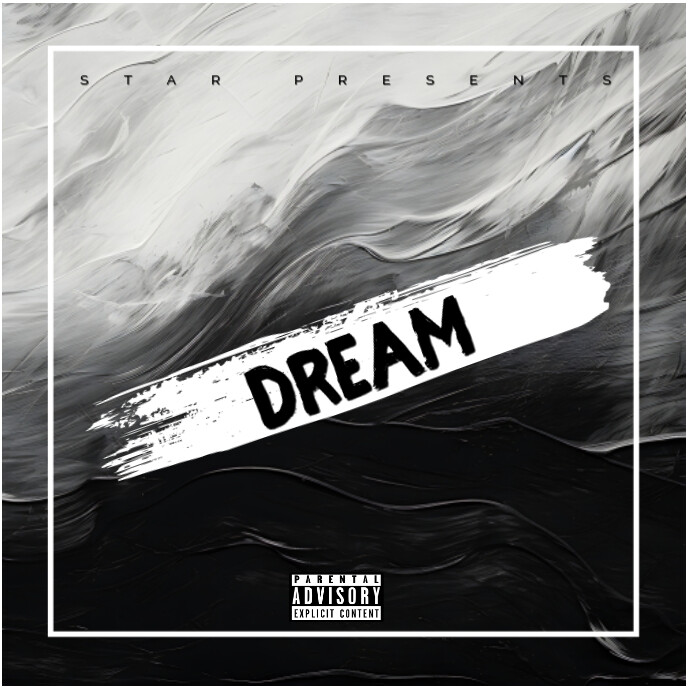 Black Dream Song Mixtape Album Cover Template | PosterMyWall