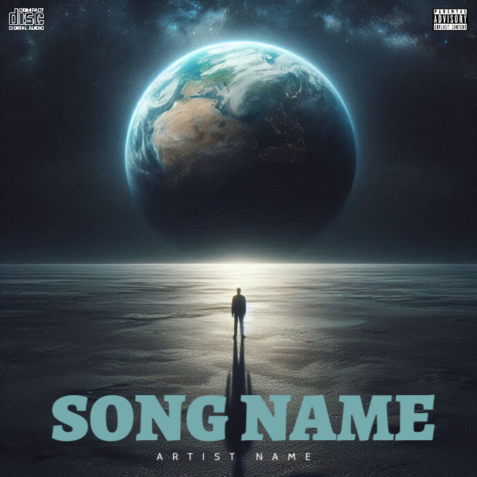 Black Earth Space Song Album Cover Artwork Album Cover Template ...