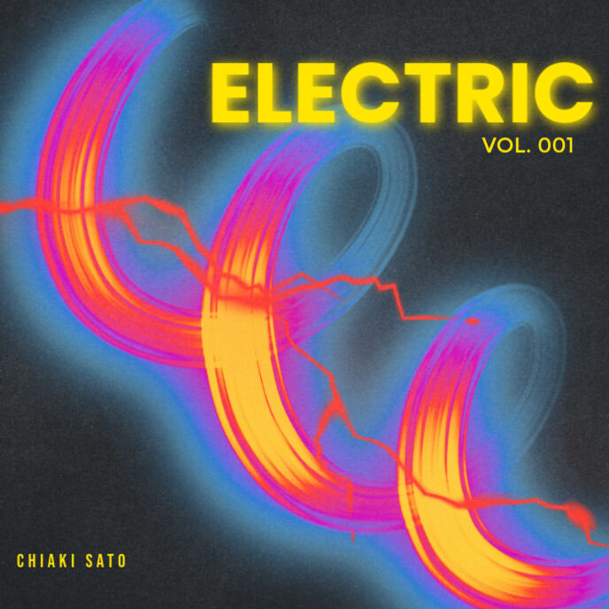 Black Electric Album Cover Template | PosterMyWall