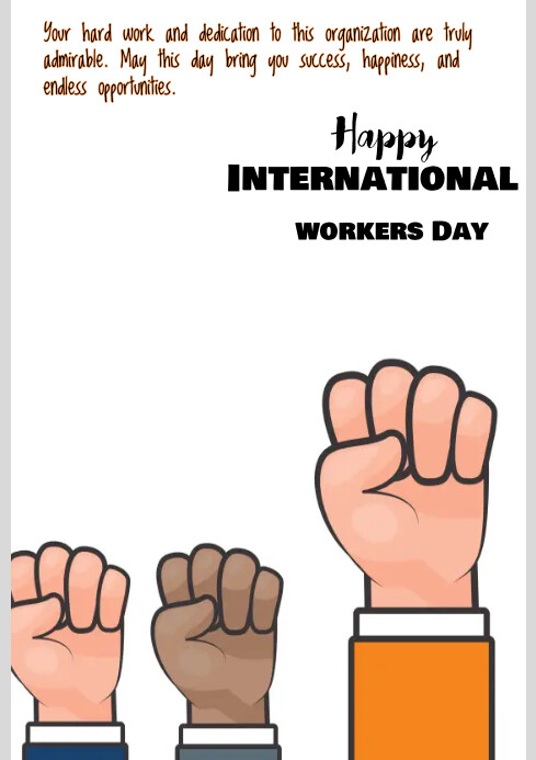 Copy of Black Elegant International Workers Day (Post | PosterMyWall