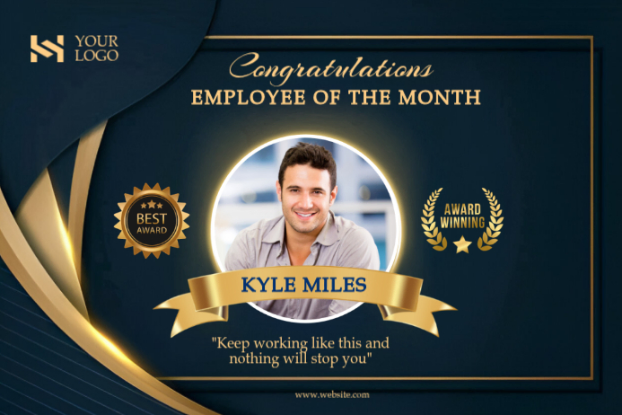 Black Employee Recognition Poster Template | PosterMyWall