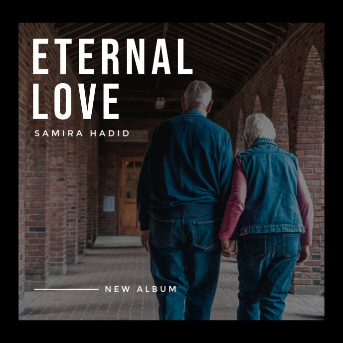 Black Eternal Love Album Cover Modelo | PosterMyWall