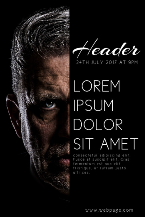 Black Event Flyer Template | PosterMyWall