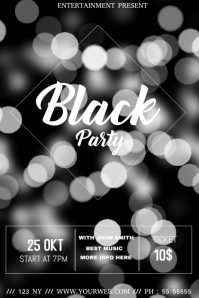 Black event flyer template | PosterMyWall
