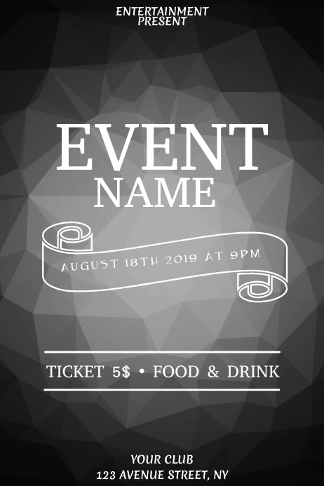 Copy of Black event flyer template | PosterMyWall