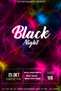 Black event flyer template | PosterMyWall