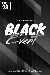 Black event flyer template | PosterMyWall