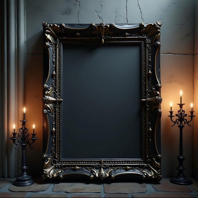 Copy of Black eye catching frame on wall | PosterMyWall