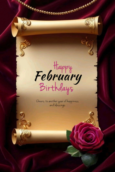 Plantilla de Black February Birthdays Banner 4' × 6' | PosterMyWall