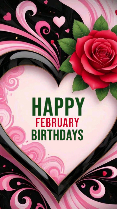 Black February Birthdays WhatsApp Status Template | PosterMyWall