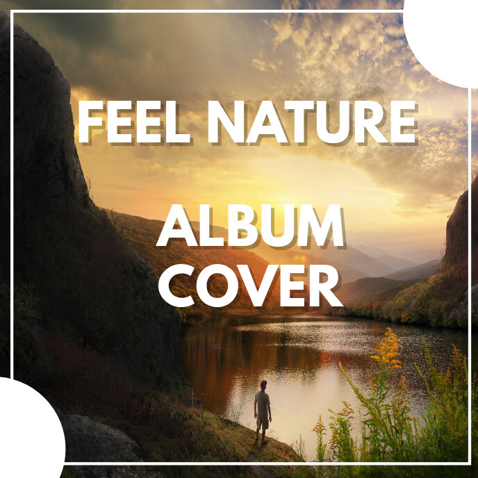 Modèle Black Feel Nature Album Cover Album Cover | PosterMyWall