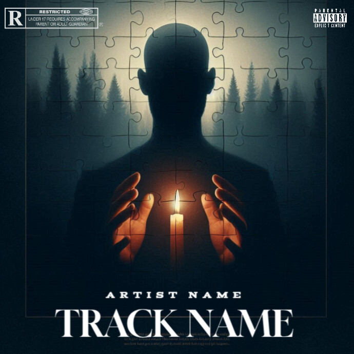 Black Fire Mixtape Cover Album Cover Template | PosterMyWall