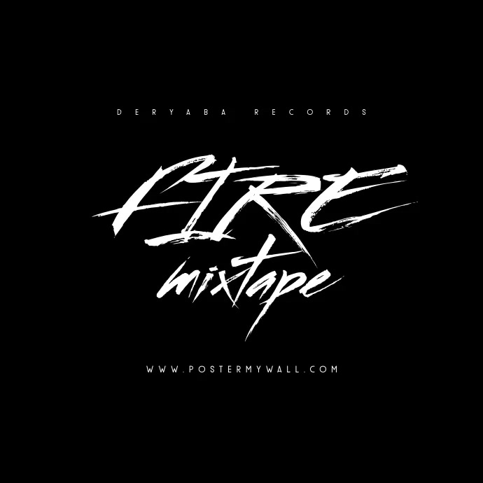 Copy of Black Fire Mixtape Cover Video Instagram | PosterMyWall
