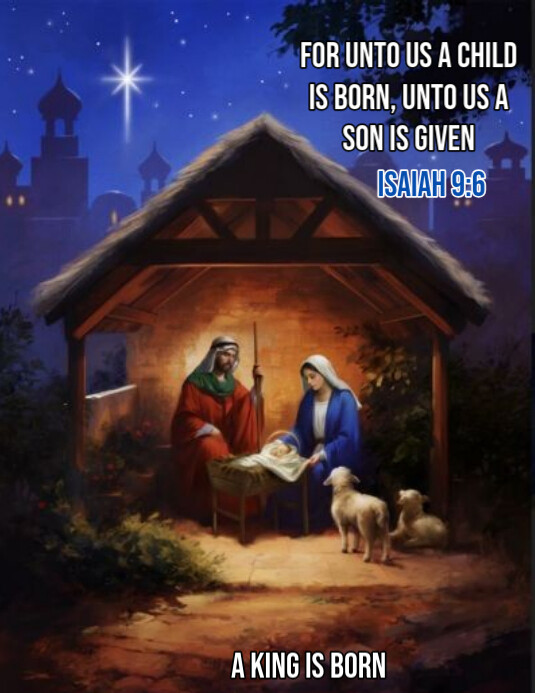 Copy of Black Floral Bethlehem Flyer (us Letter) | PosterMyWall