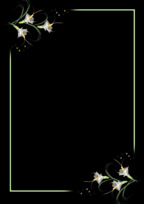 Black floral picture frame Template | PosterMyWall