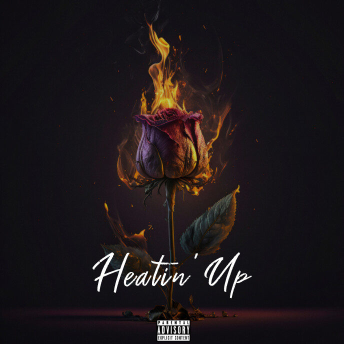 Copy of Black Flower Music Album Cover Album Cover | PosterMyWall