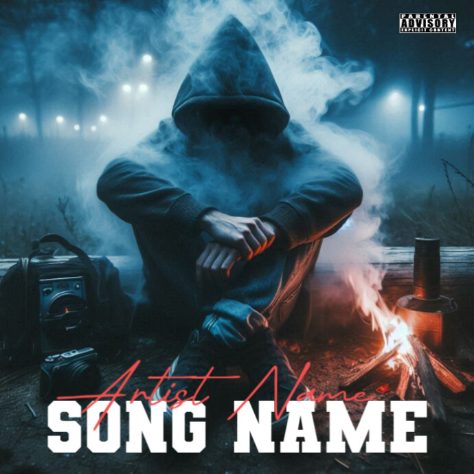 Black Fog Mixtape Album Cover Album Cover Template | PosterMyWall
