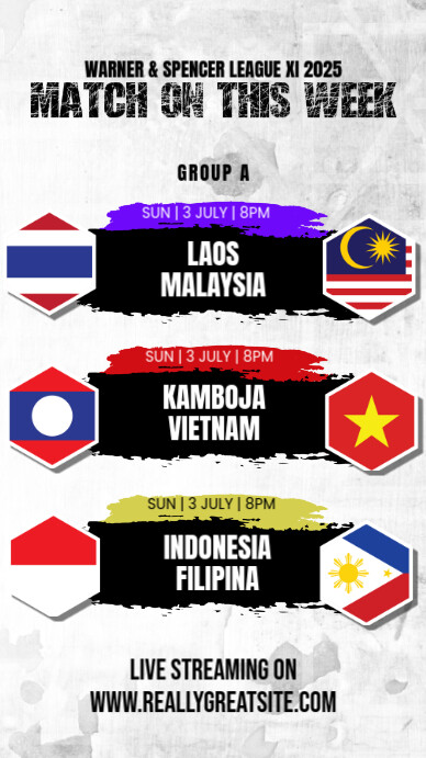 Black Football Match Schedule Sports Instagram Story Template ...