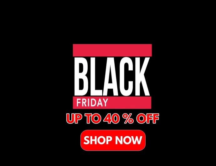 BLACK FRIDAY 40 % OFF SALE Template | PosterMyWall