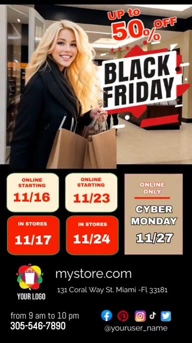 Black Friday Ad Template | PosterMyWall