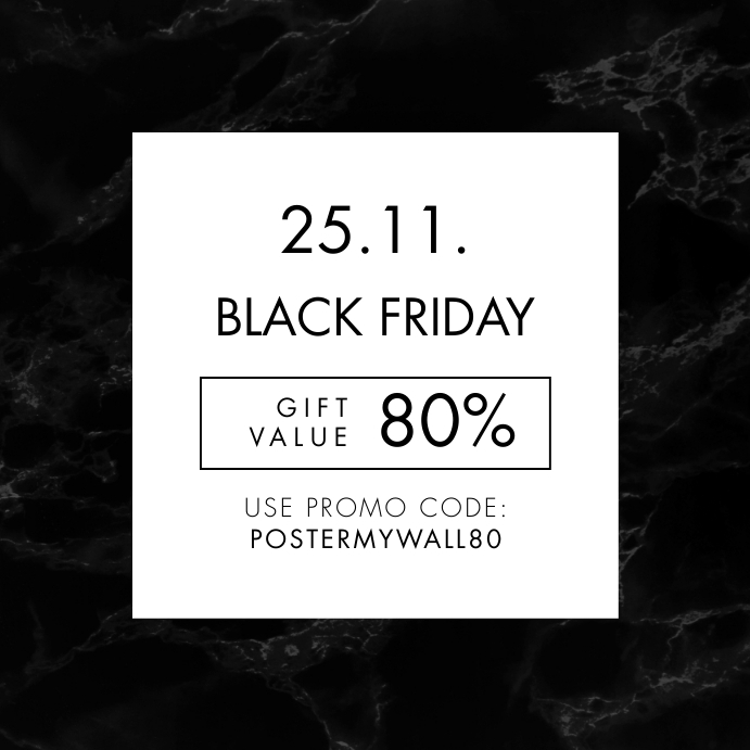 Black Friday Ad Instagram Promo Banner Template | PosterMyWall
