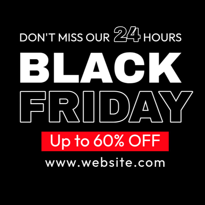 Black Friday Ads Template | PosterMyWall