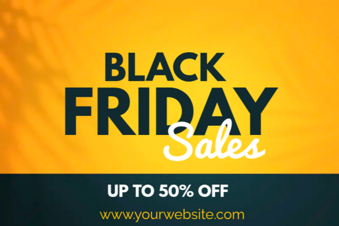 Black Friday banner Ad Template | PosterMyWall