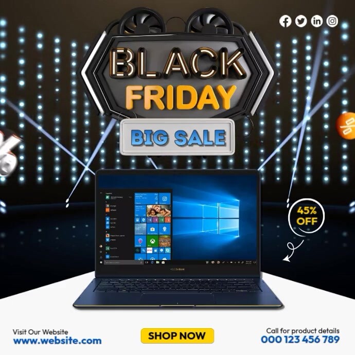 Black Friday Big Sale Template | PosterMyWall