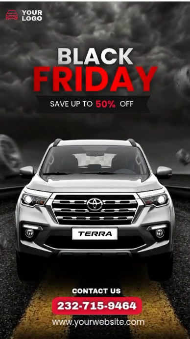 Black Friday Car Deal Reel Template | PosterMyWall