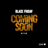black friday coming soon Template | PosterMyWall