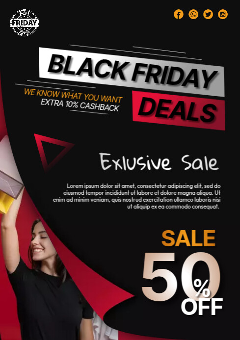 Black Friday Deals Template | PosterMyWall
