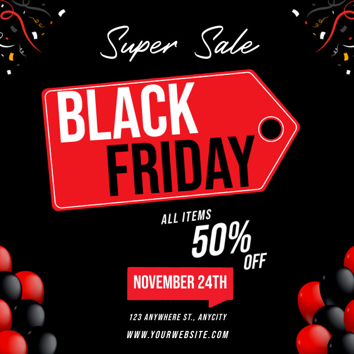 Black Friday Template | PosterMyWall