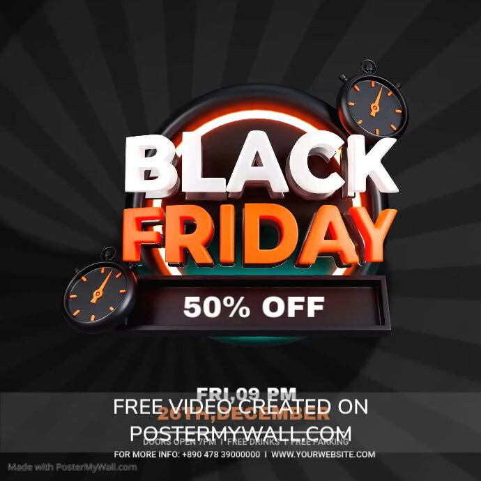BLACK FRIDAY Template | PosterMyWall