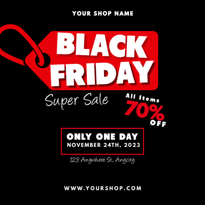 Black Friday Template | PosterMyWall