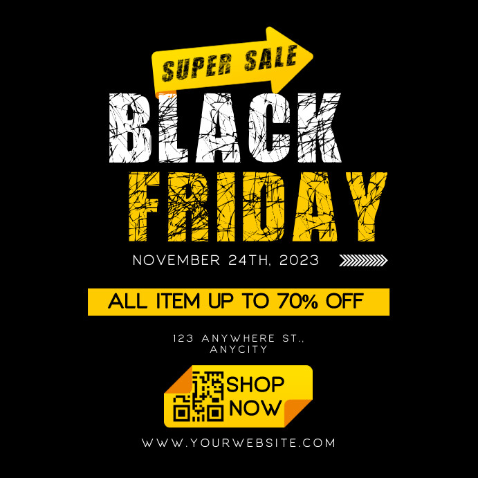 Black Friday Template | PosterMyWall
