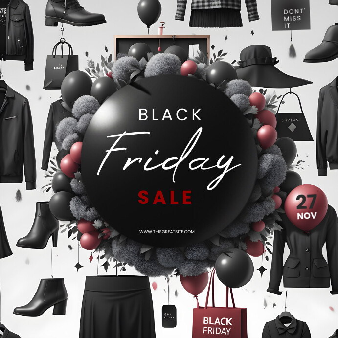 Black Friday design template | PosterMyWall