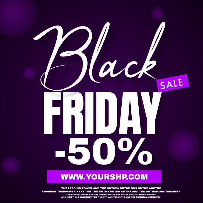 Black Friday Template | PosterMyWall