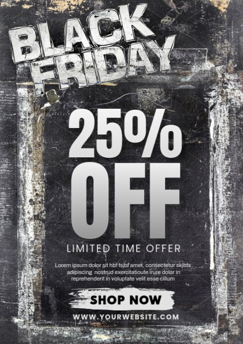 Black Friday Discount Flyer Template | PosterMyWall