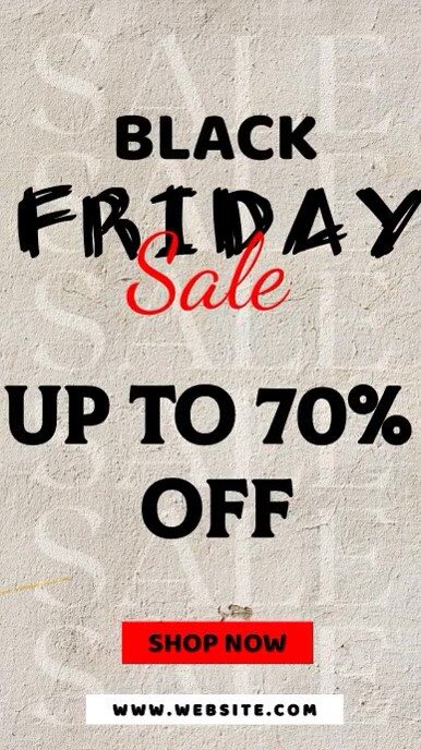 Plantilla de BLACK FRIDAY DISCOUNT TEMPLATE | PosterMyWall