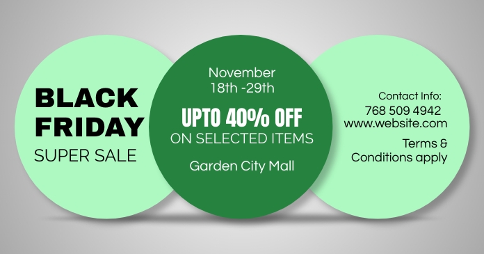 Black Friday Facebook Post Template | PosterMyWall