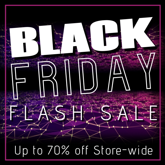 Black Friday Flash Sale Insta Template | PosterMyWall