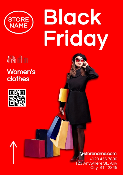 Black Friday Flyer A2 Template | PosterMyWall
