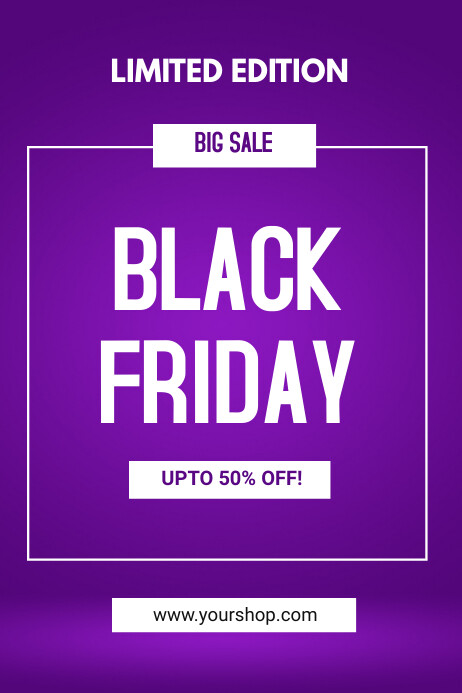 Selebaran Jumat Hitam Templat | PosterMyWall