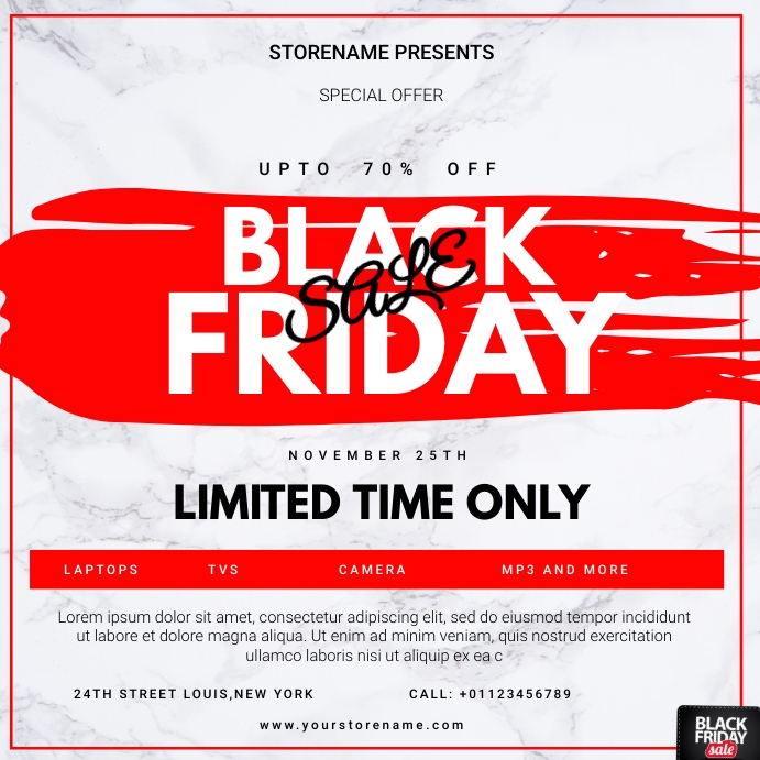 Black Friday flyers Template | PosterMyWall