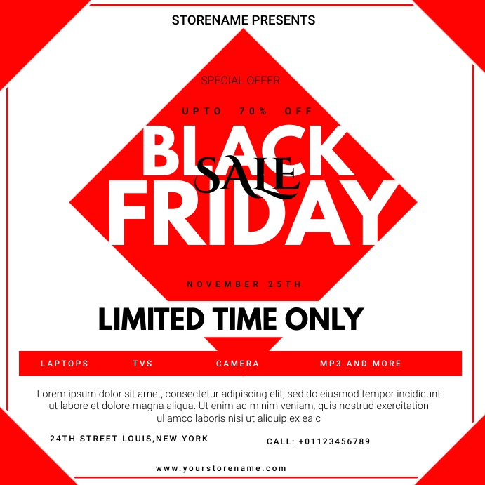Black Friday flyers Template | PosterMyWall