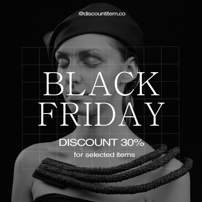 Black Friday For Select Items Template | PosterMyWall