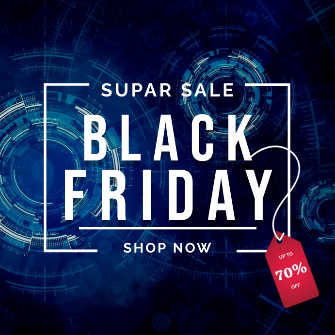 Black friday instagram post Template | PosterMyWall
