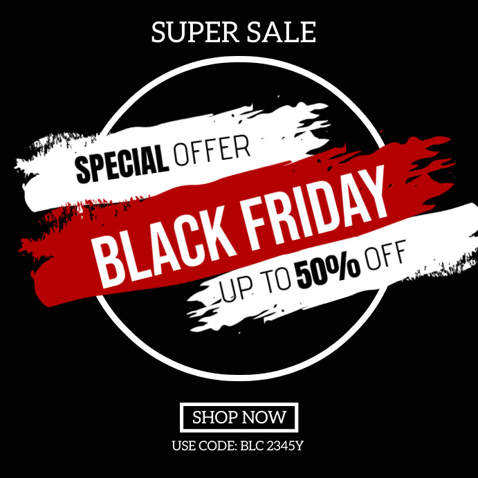 Black friday modern background sale with abst Template | PosterMyWall