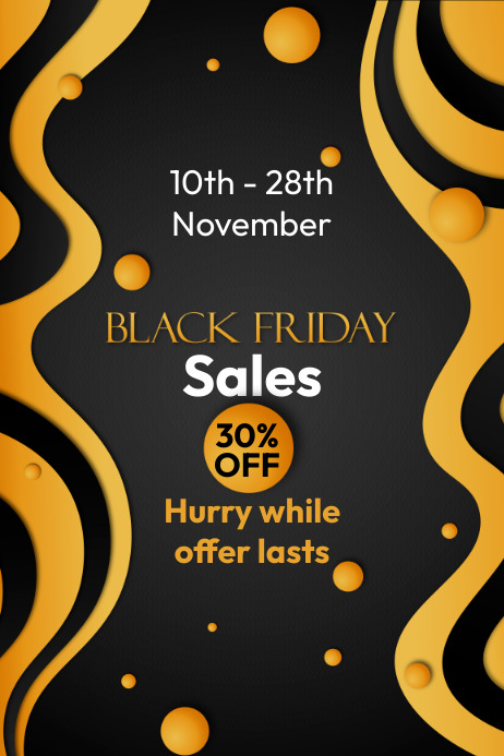 Black Friday Offer Template | PosterMyWall